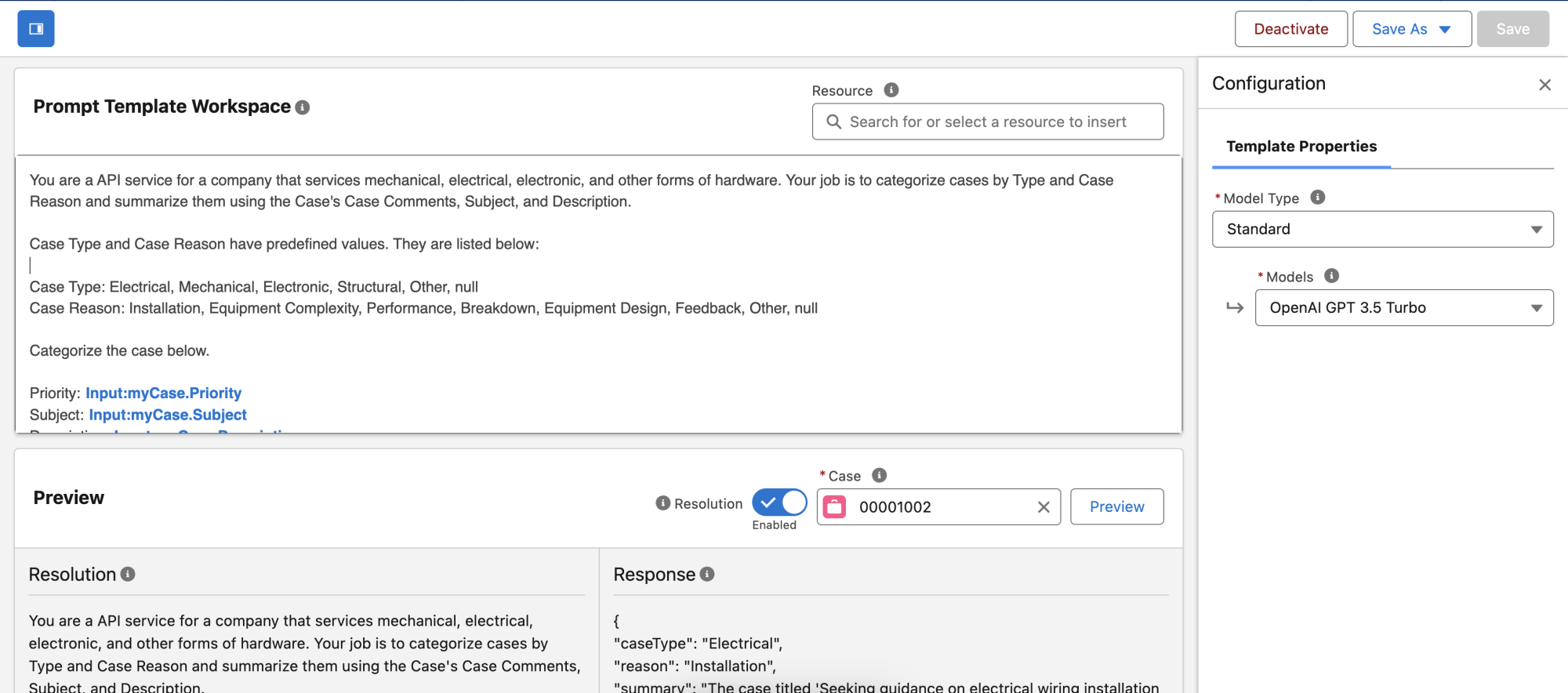 Using Prompt Builder, Flows, and Apex to Summarize and Classify Cases Faster | Salesforce ...